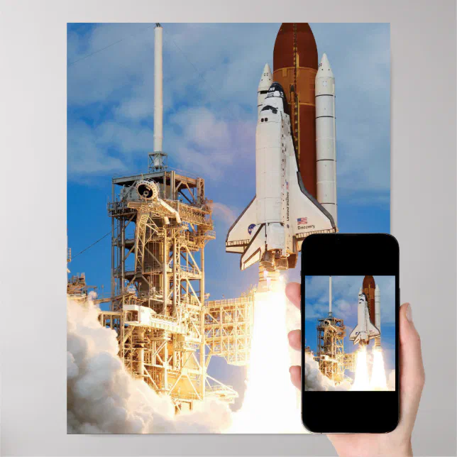 Space Shuttle Launch Poster | Zazzle
