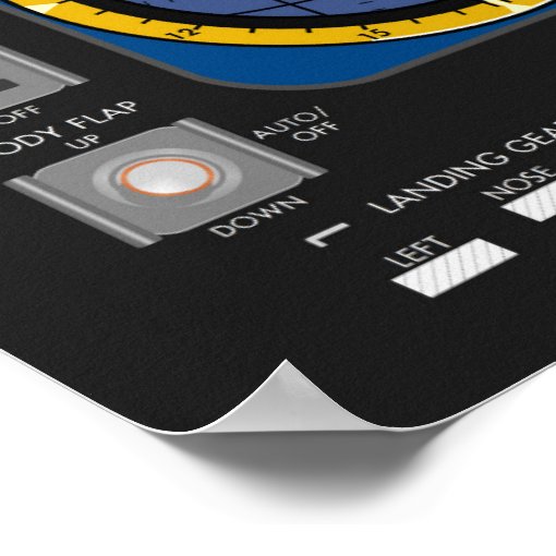 Space Shuttle Navigation Panel Poster | Zazzle