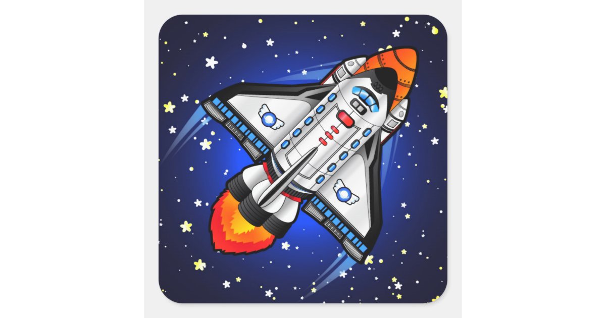 Space Shuttle Sticker | Zazzle