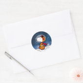 SPACE | Snoopy Astronaut Classic Round Sticker | Zazzle