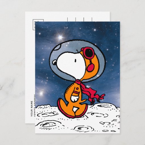 SPACE | Snoopy Astronaut Postcard | Zazzle