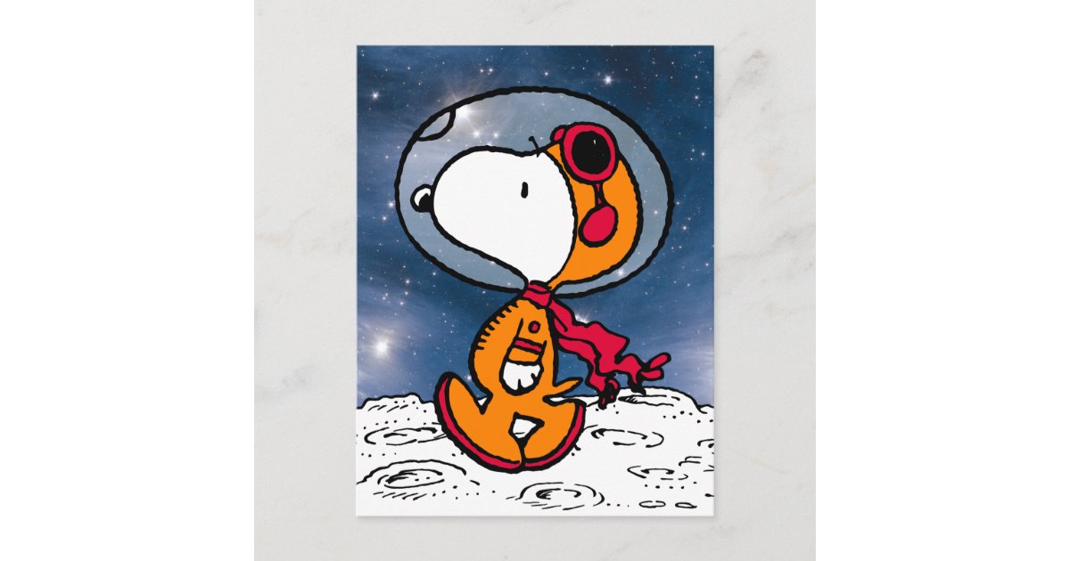 SPACE | Snoopy Astronaut Postcard | Zazzle