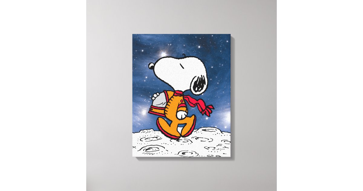 SPACE | Snoopy Canvas Print | Zazzle