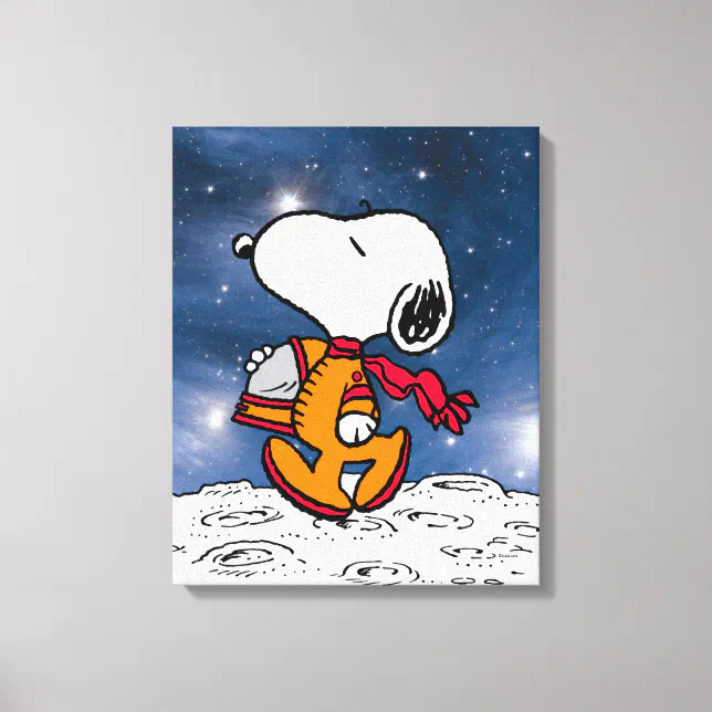 SPACE | Snoopy Canvas Print | Zazzle