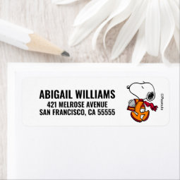 SPACE | Snoopy Label | Zazzle