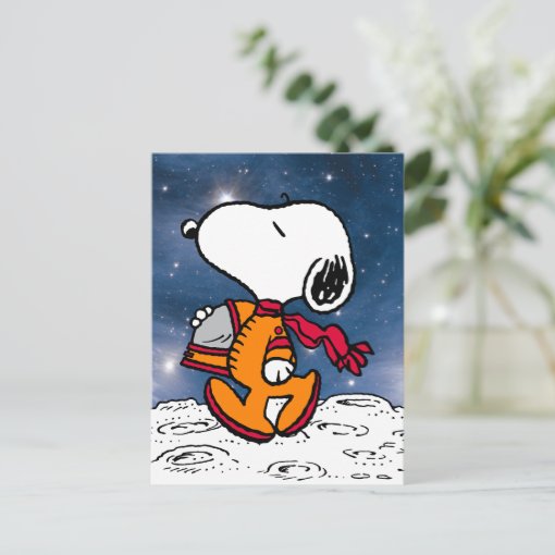 SPACE | Snoopy Postcard | Zazzle