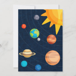 Space Solar System Baby Shower Invitation | Zazzle