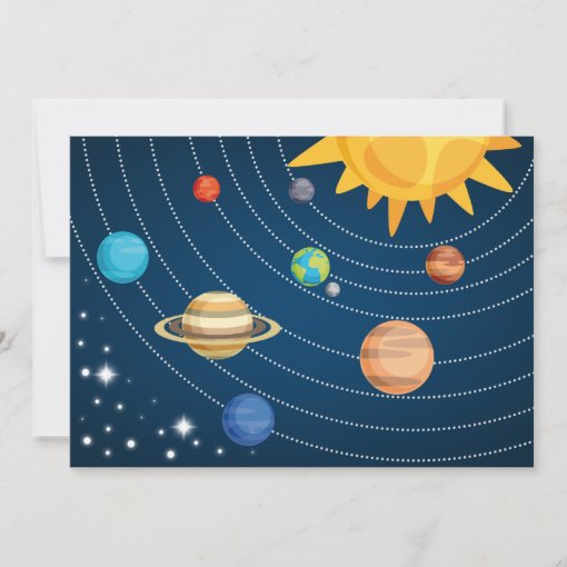 Space Solar System Baby Shower Invitation Invite | Zazzle