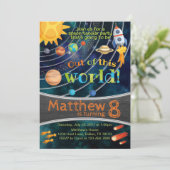 Space Solar System Planet Birthday Invitation | Zazzle