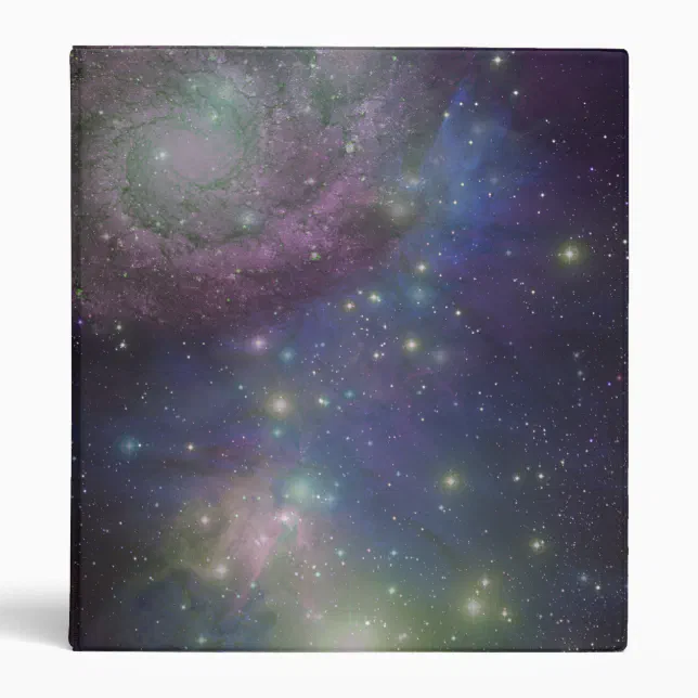 Space, stars, galaxies and nebulas 3 ring binder | Zazzle