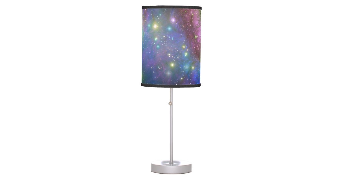 Space, stars, galaxies and nebulas table lamp | Zazzle