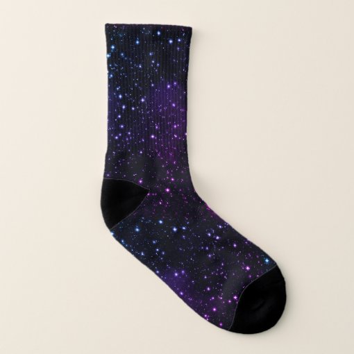 Space Stars Galaxy Nebula Socks | Zazzle
