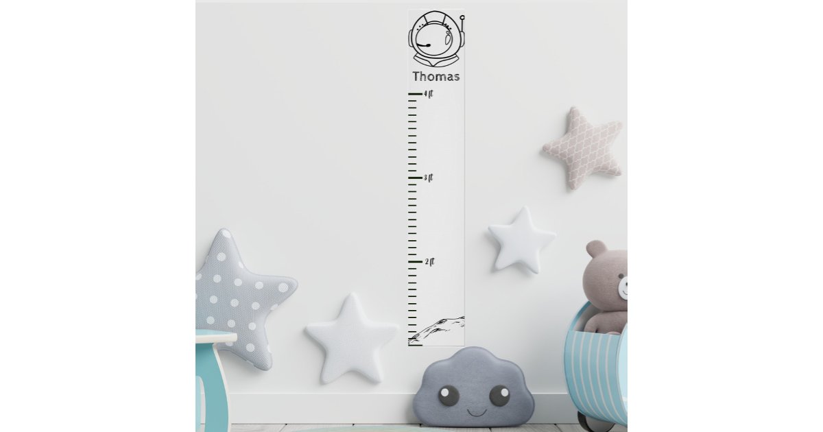 Space Theme Astronaut Growth Chart | Zazzle