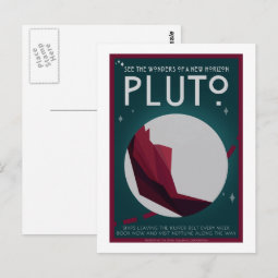 Space Travel Postcard - Pluto | Zazzle