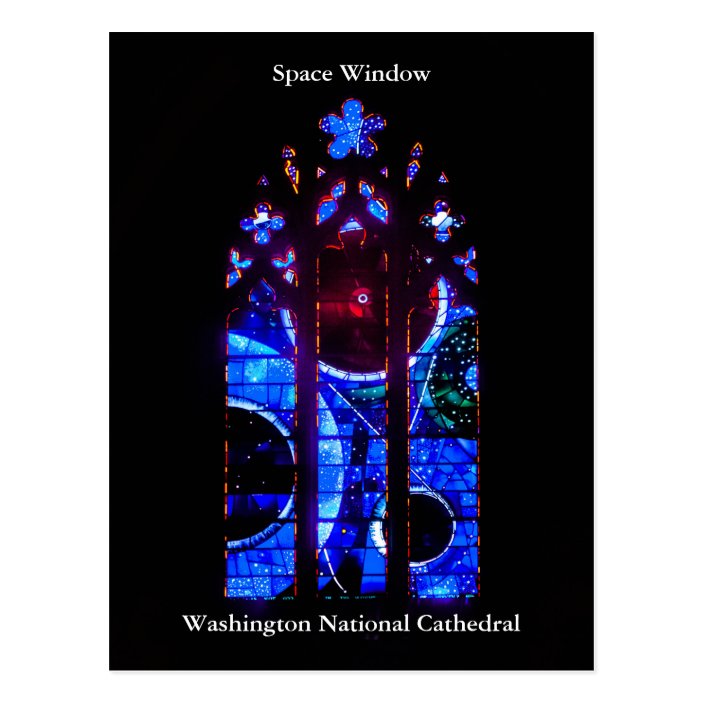 Space Window at Washington National Cathedral Postcard | Zazzle.com