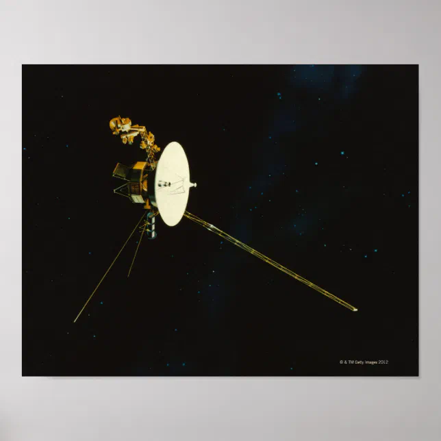 Spacecraft in Space Poster | Zazzle
