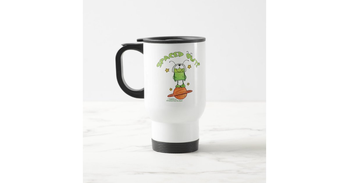 Spaced Out Alien Travel Mug | Zazzle