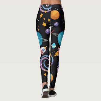Spaced Out Leggings - Outer Space Clothing | Zazzle