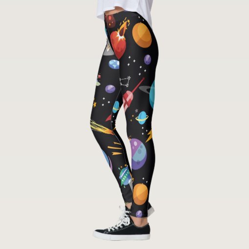 Spaced Out Leggings - Outer Space Clothing | Zazzle