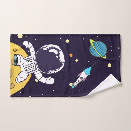 Spaceman Astronaut Exploring Outer Space Bath Towel Set | Zazzle