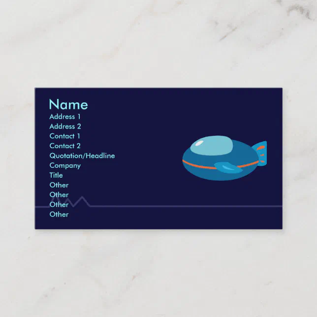 Spaceship Business Cards | Zazzle