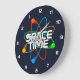 SPACETIME science Large Clock | Zazzle