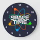 SPACETIME science Large Clock | Zazzle