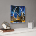 Spacey St. Louis Skyline Wall Clock | Zazzle