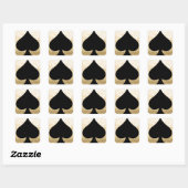 Spade & Gold Glitter Sticker | Zazzle