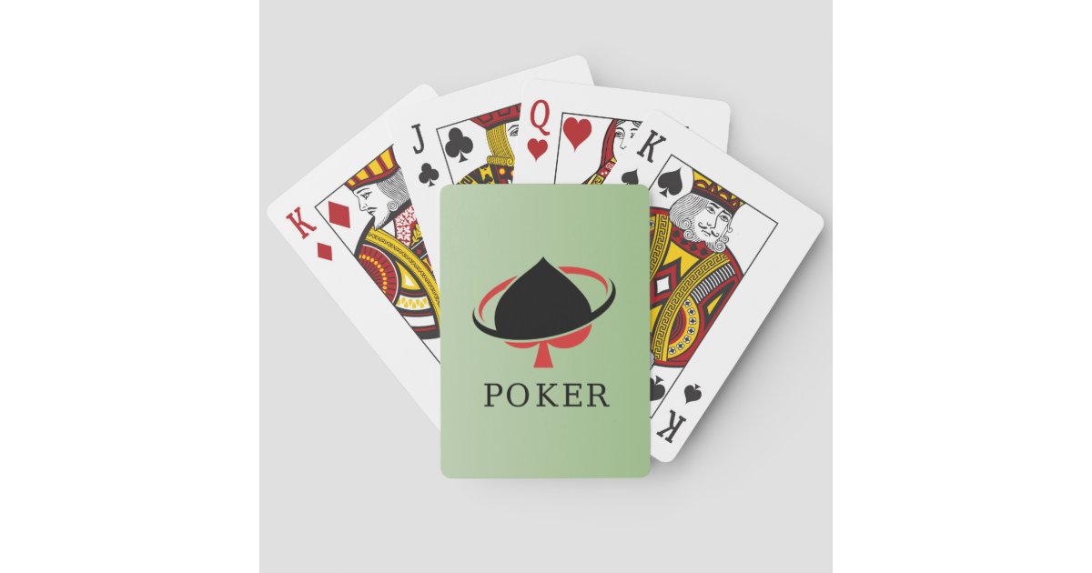 Spade Symbol Casino Style Classic Playing Cards | Zazzle