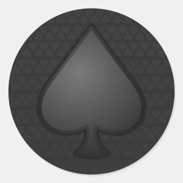 Spades Symbol Sticker | Zazzle