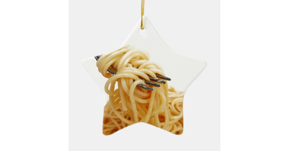 Spaghetti Ceramic Ornament | Zazzle