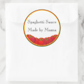 Spaghetti Sauce Customizable Canning Label Sticker | Zazzle