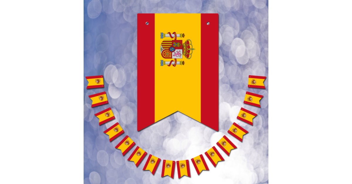 Spain Banners, Spanish Flag Party / Weddings | Zazzle