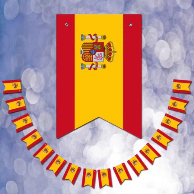 Spain Banners, Spanish Flag Party / Weddings | Zazzle