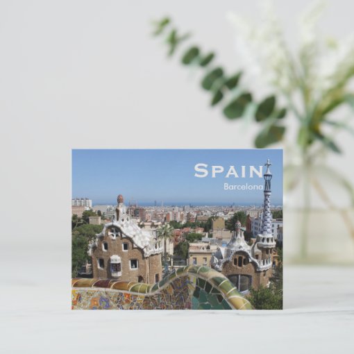 Spain Barcelona Vintage Travel Tourism Add Postcard | Zazzle
