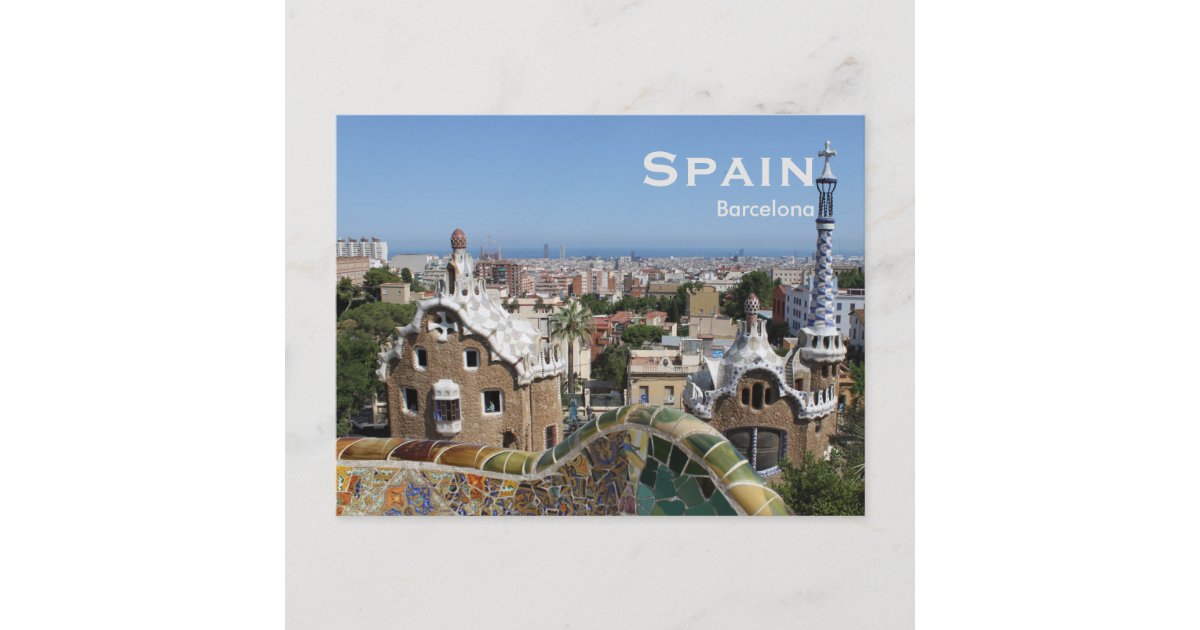 Spain Barcelona Vintage Travel Tourism Add Postcard | Zazzle