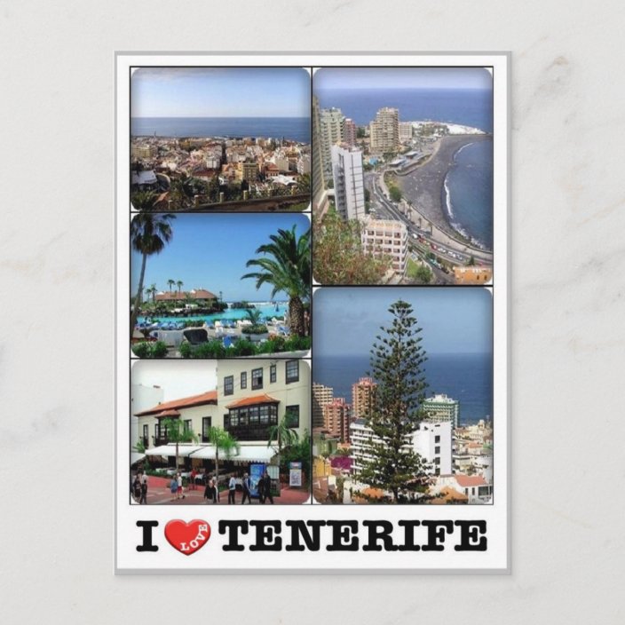 Spain - Canary Islands - Tenerife - I Love - Postcard | Zazzle.com