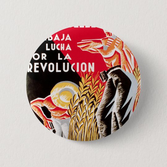 Spain civil war CNT-FAI original poster 1936 Button | Zazzle.com