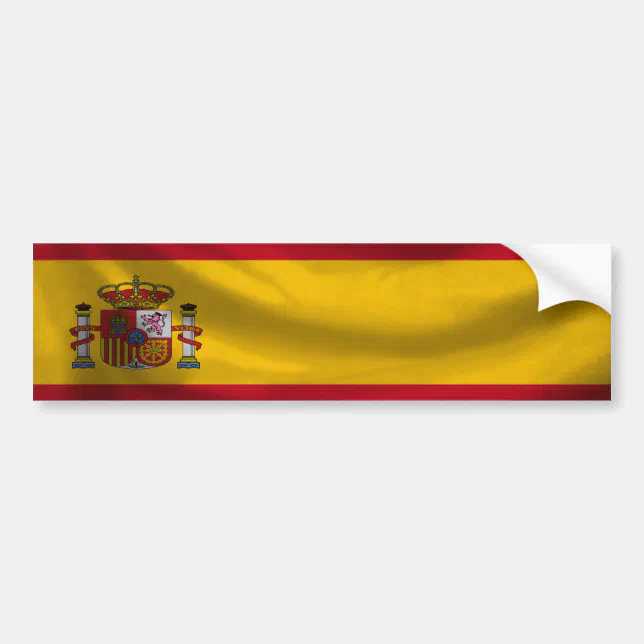 Spain Flag Bumper Sticker | Zazzle