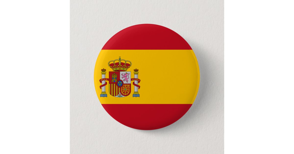 Spain flag button | Zazzle