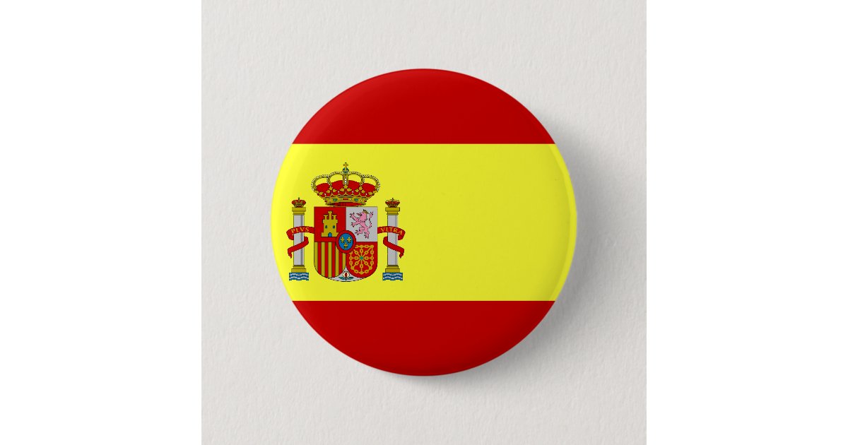 Spain Flag Button | Zazzle