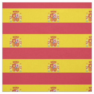 Flag of Spain Fabric | Zazzle