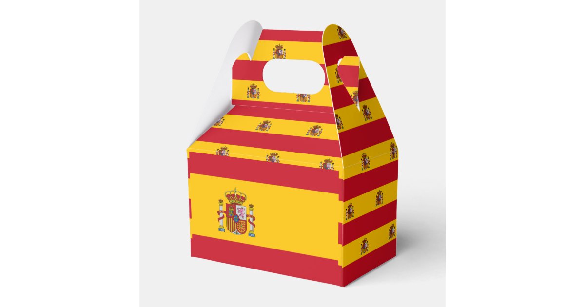 Spain Flag Favor Boxes | Zazzle