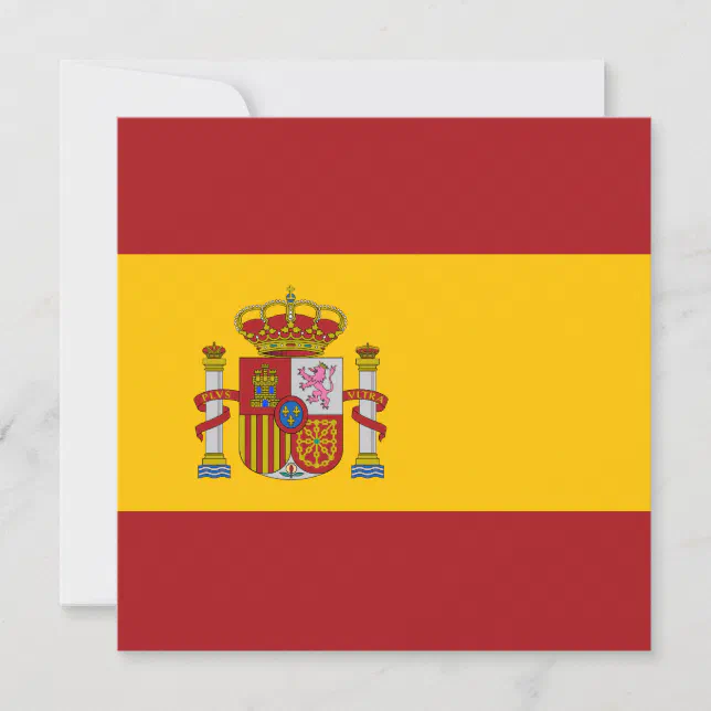 Spain Flag Invitation | Zazzle