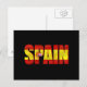 Spain flag logo emblem for proud Spaniards Postcard | Zazzle