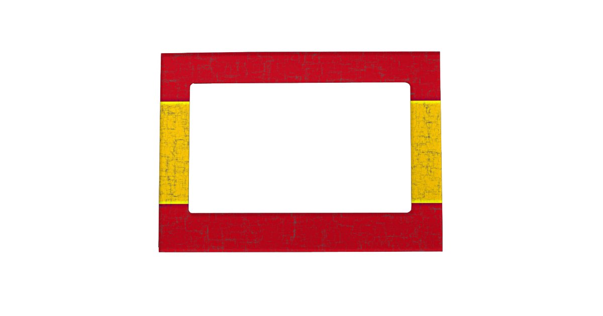 SPAIN FLAG Magnetic Frame | Zazzle