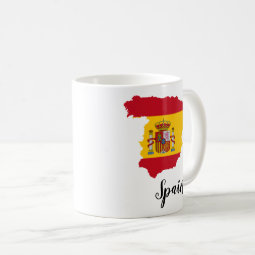 Spain Flag Map Coffee Mug | Zazzle