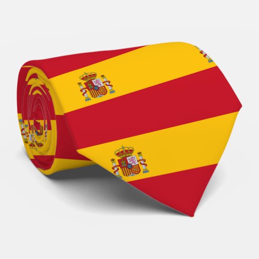 Spain Flag Neck Tie | Zazzle