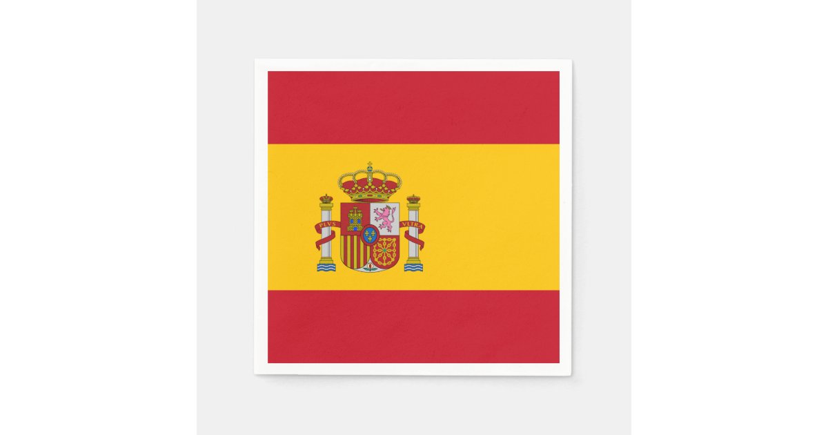Spain Flag Paper Napkins | Zazzle